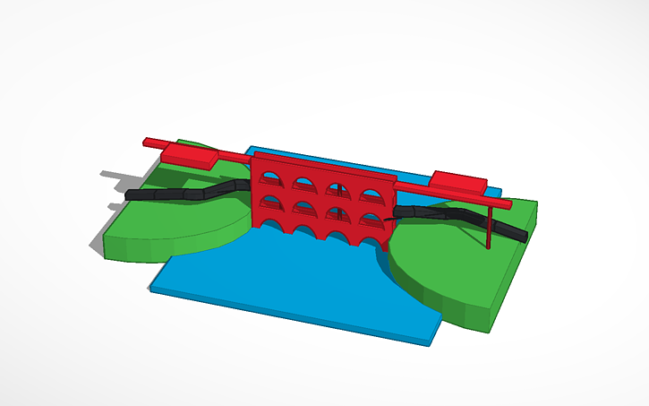 3D design Bridge - Tinkercad