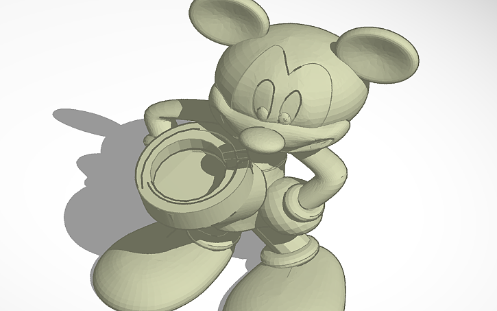 3D design Apple Watch Mickey Mouse - Tinkercad