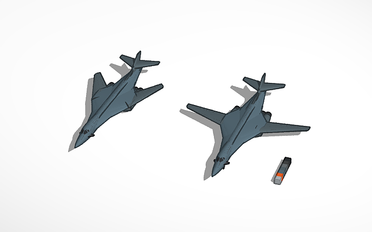 3D design Rockwell B-1B "Lancer" - Tinkercad
