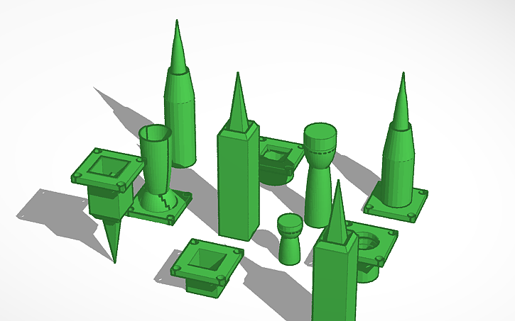 3D design aerospike nozzle - Tinkercad