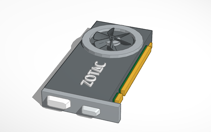3D design Zotac GTX 1060 Mini | Tinkercad