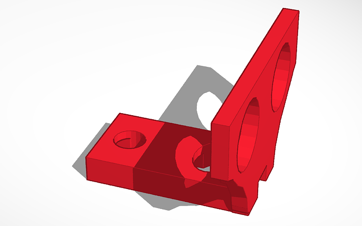 3D design sensor mount HC-SR04 - Tinkercad