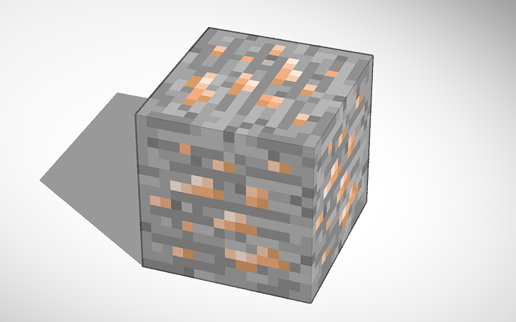 3D design Minecraft Iron ore | Tinkercad
