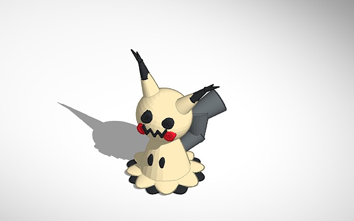 3D design Mimikyu - Tinkercad