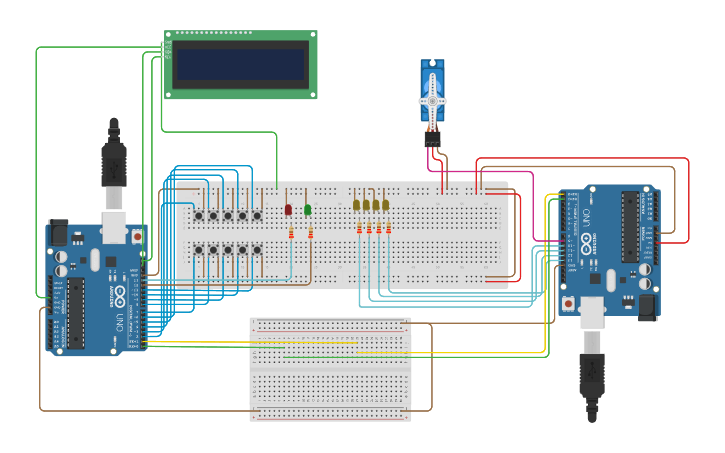 Circuit design elevadorUDEC - Tinkercad