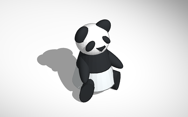 3D design panda . | Tinkercad