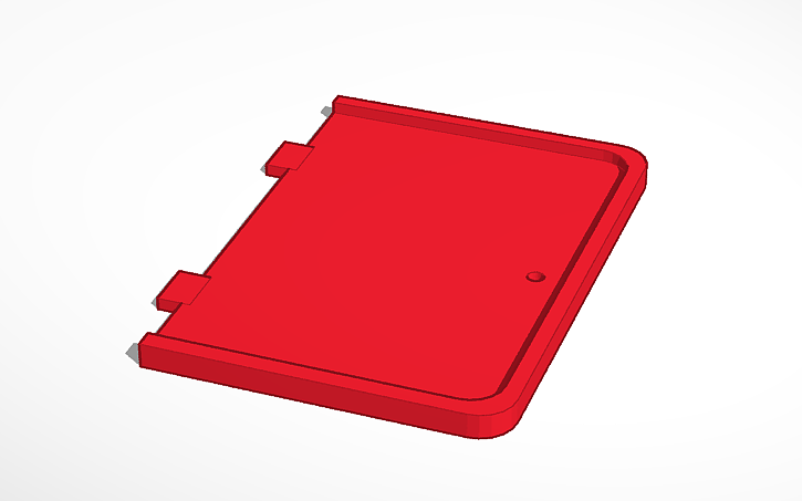 3D design Battery pack cover - Tinkercad