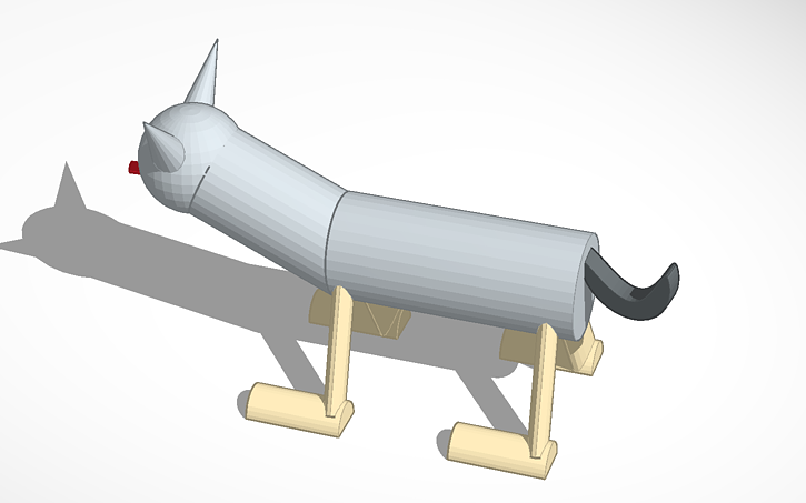 3D design cat - Tinkercad