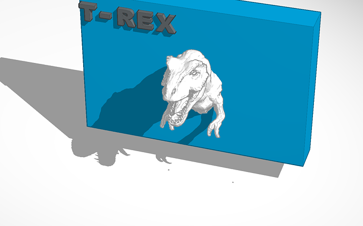 3D design T-REX - Tinkercad