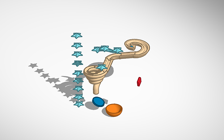 3D design Ball Run Challenge thing. - Tinkercad