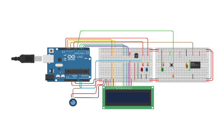 Circuit design relay - Tinkercad