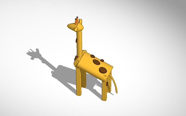3D design Giraf - Tinkercad