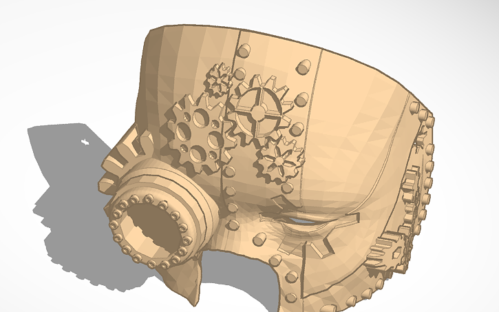 3D design STEAMPUNK HALLOWEEN MASK | Tinkercad