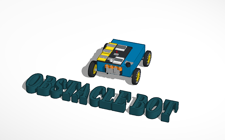 3D design PEHL_ OBSTACLE BOT_ 410 | Tinkercad