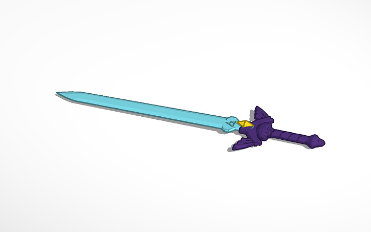 3D design The Master Sword ( Real Life size) - Tinkercad