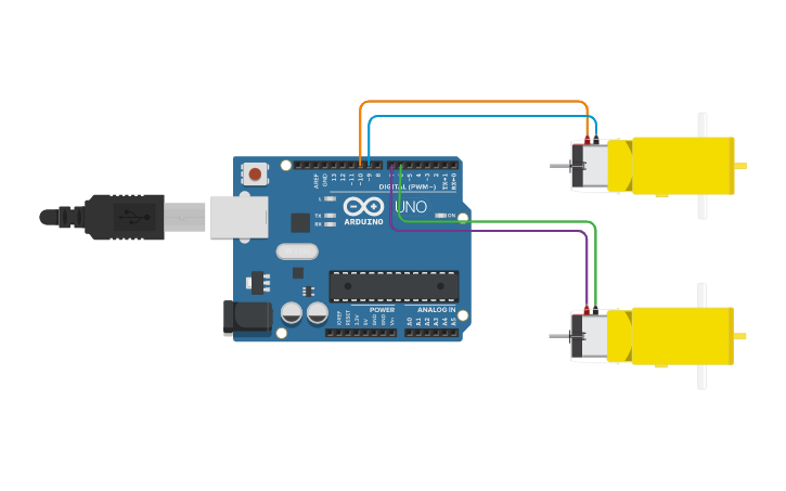 Circuit design Motorreductor - Tinkercad
