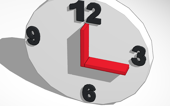 3D design Clock | Tinkercad