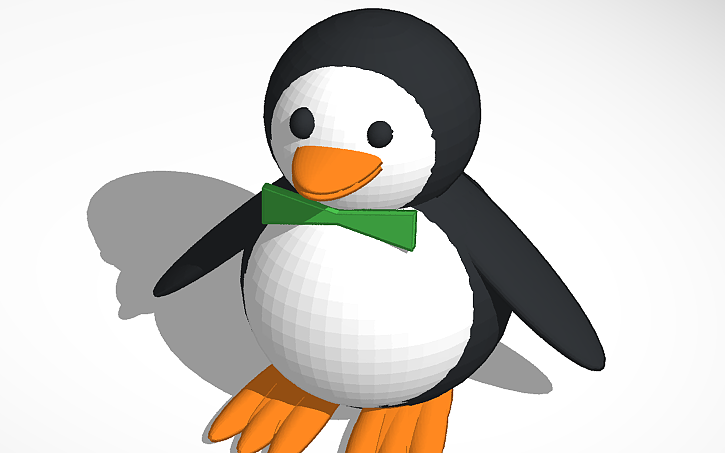 3D design penguin - Tinkercad