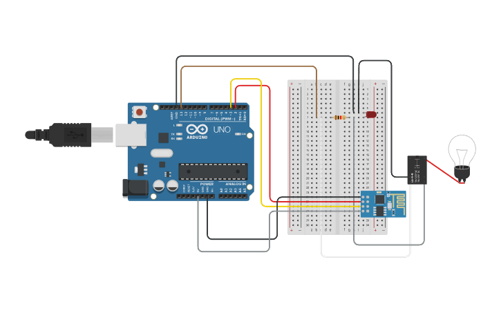 Circuit design Copy of Copy of Bluetooth HC-05 - Tinkercad