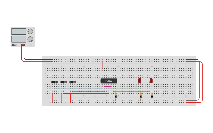 Circuit Design Binary Encoder Tinkercad 2045