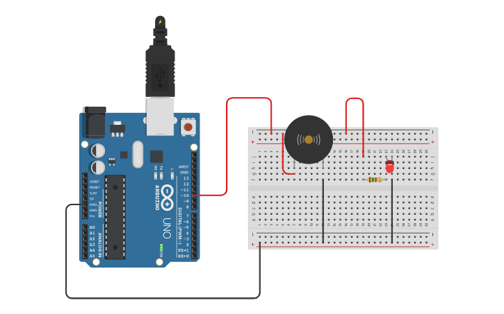Circuit design Exercicio 4 | Tinkercad