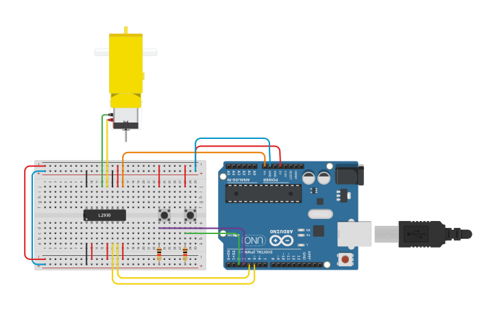 Circuit design Elevador - Tinkercad