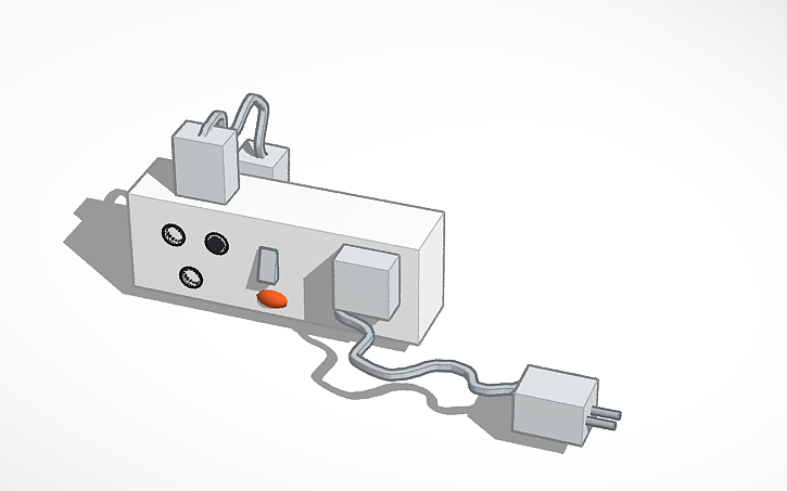 3D design Handmade socket - Tinkercad