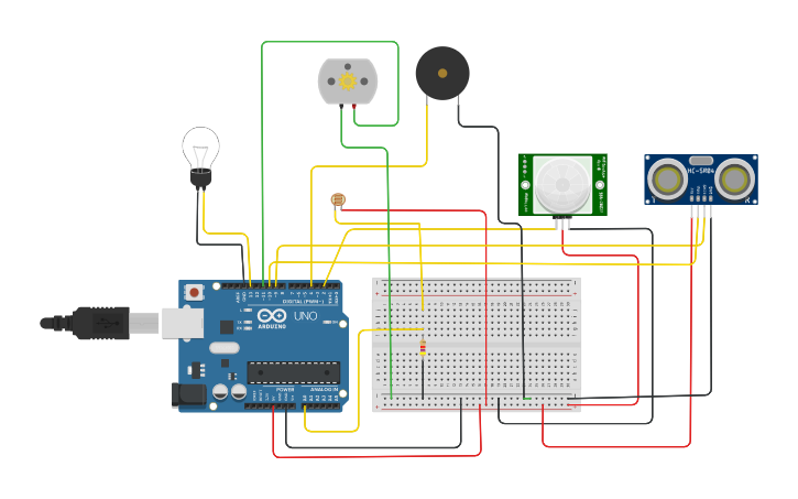 Circuit design Akhil_Motion_based_light_controller | Tinkercad
