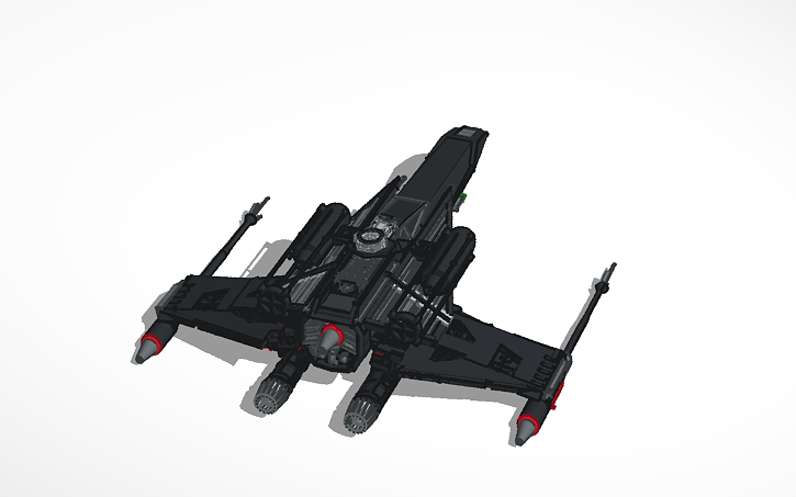 3D design X-wing | Tinkercad
