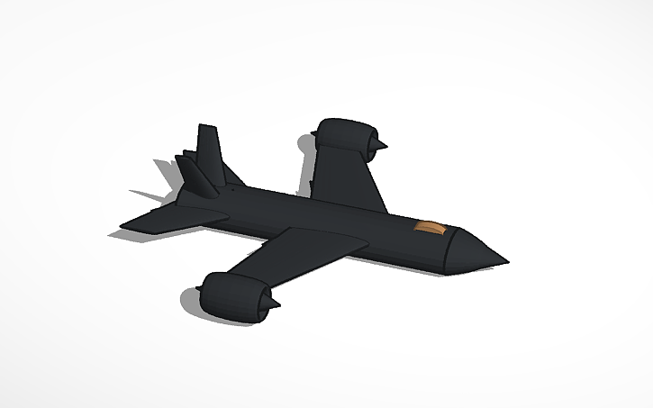 3D design Reconnaissance/Stealth Aircraft | Tinkercad
