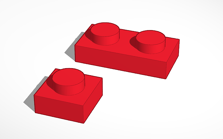 3D design Lego pieces - Tinkercad