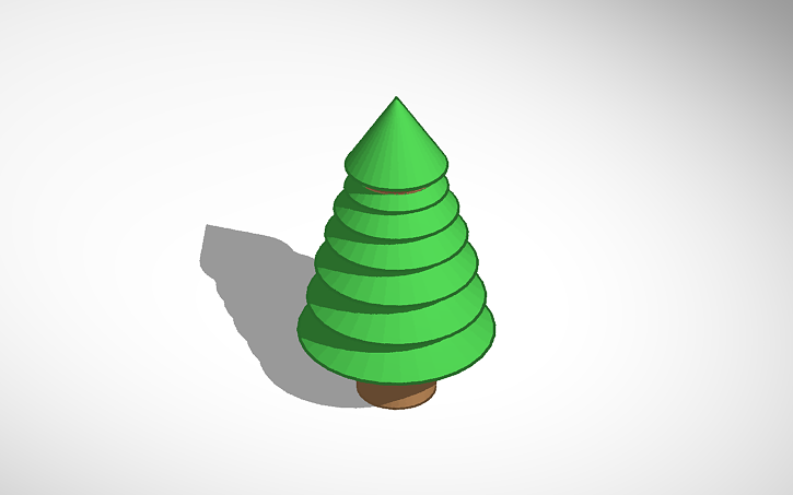 3D design tree 1 - Tinkercad