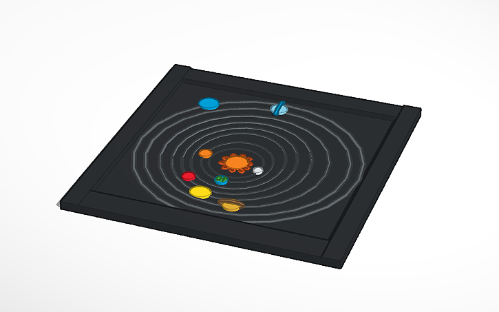 3D design a solar system group project for my class - Tinkercad