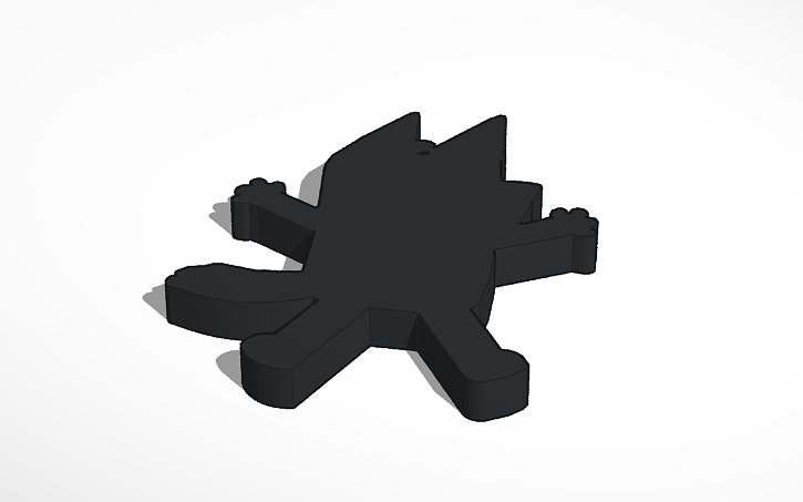 3D design Bluey Silhouette - Tinkercad