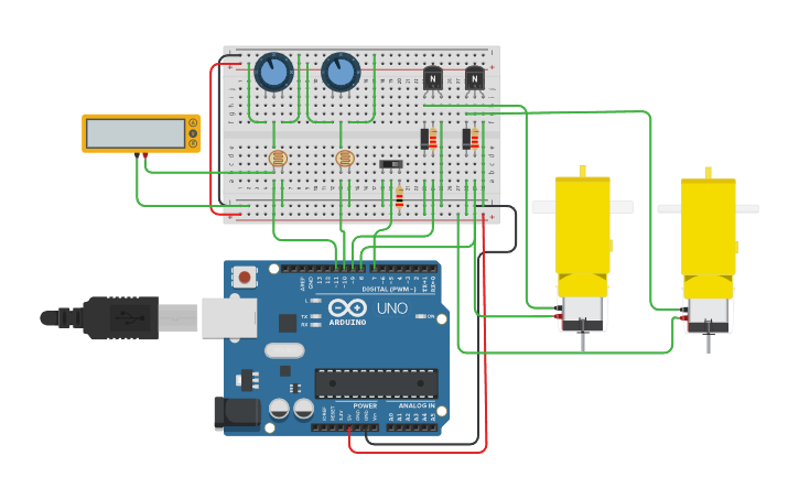 Circuit design Trabalho 3 - 7 - Tinkercad