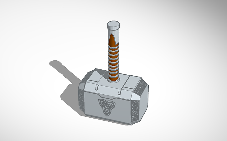3D design Thor's Hammer - Tinkercad