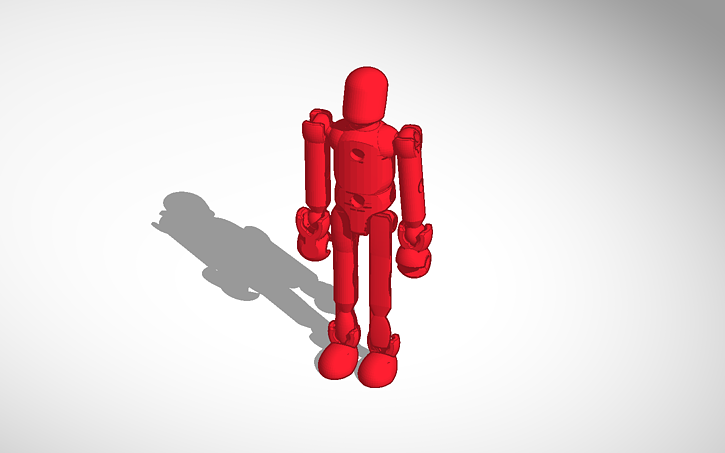 3D design Action figure - Tinkercad