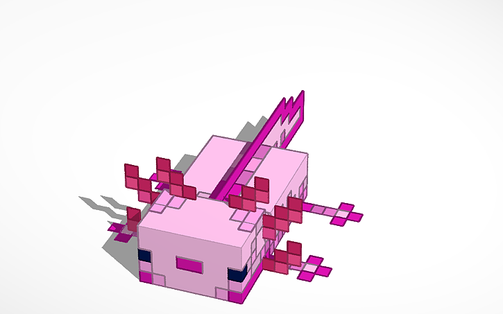3D design Ajolote minecraft - Tinkercad