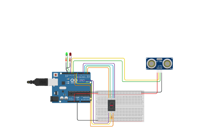 Circuit design DISPLAY 7 SEGMENTOS | Tinkercad Circuit design DISPLAY 7 SEGMENTOS | Tinkercad