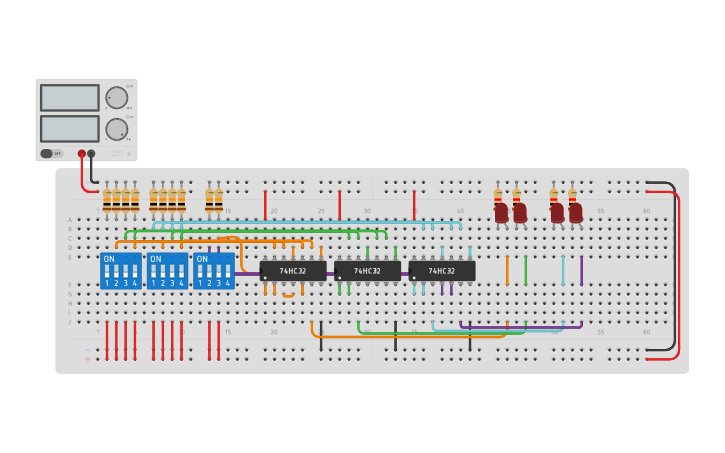 Circuit design ENCODER | Tinkercad