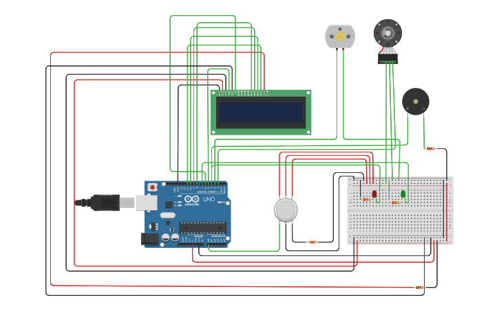 Circuit design tugas skd - Tinkercad