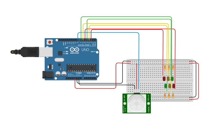 Circuit Design Copy Of Circuito Semaforo Luis Tinkercad