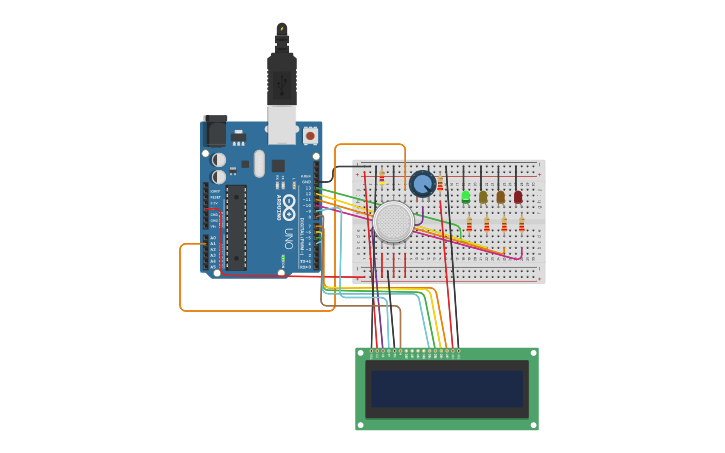 Circuit design Sensor de temperatura Arduino - Tinkercad Circuit design Sensor de temperatura Arduino - Tinkercad