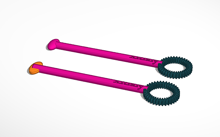 3D design Simple Bubble Wand - Tinkercad