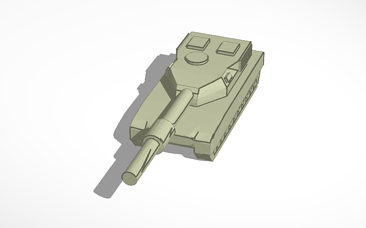 3D design M1A2 Abrams - Tinkercad