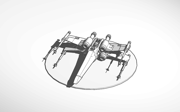 3D design X-Wing - Tinkercad