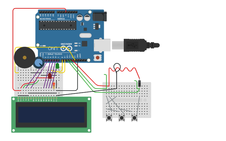 Circuit design Buzz Wire Game - Tinkercad