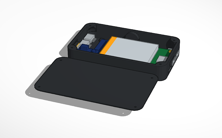 3D design Handheld Raspberry Pi Terminal - Tinkercad