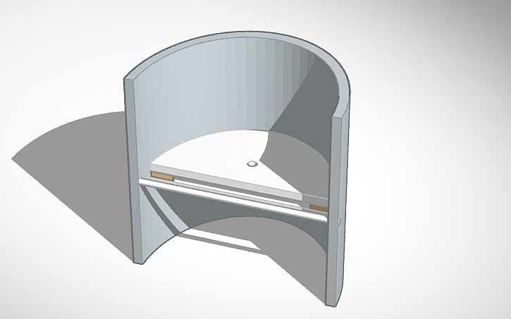 3D design Parabolic Reflector Model - Tinkercad
