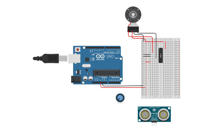 Circuit design [MID] Motor - Tinkercad